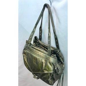 Botkier | Bags | Botkier Golden Pewter Leather Satchel | Poshmark
